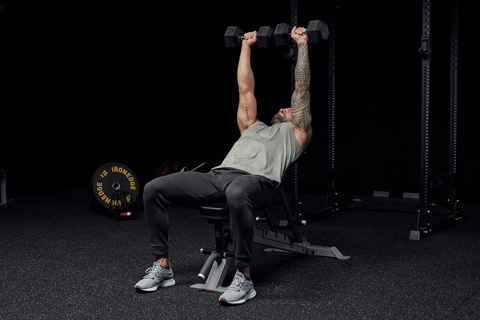 Tutorial - Dumbbell incline bench press (45 degrees)