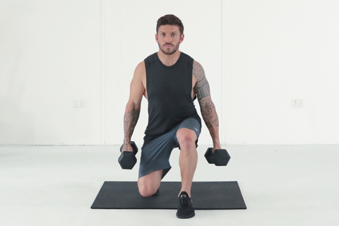 Tutorial - Dumbbell forward-to-back lunges
