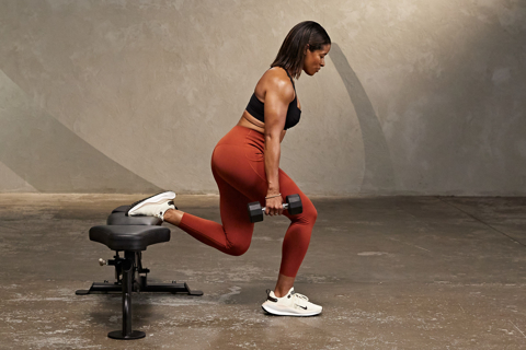 Tutorial: Dumbbell Bulgarian split squat + pulse