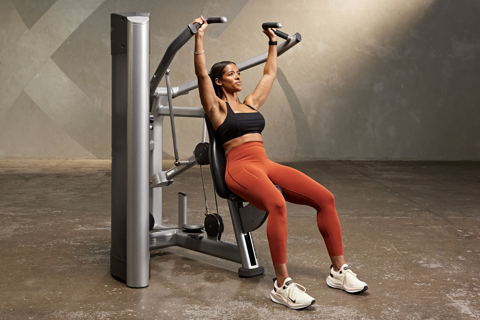 Tutorial: Seated machine shoulder press + pulse