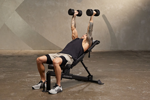 Tutorial: Dumbbell incline neutral shoulder press (45 degrees)