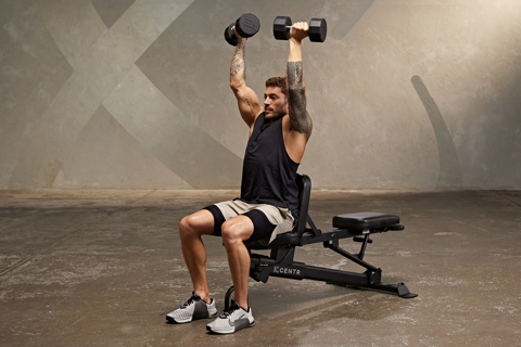 Tutorial: Dumbbell seated supinated shoulder press